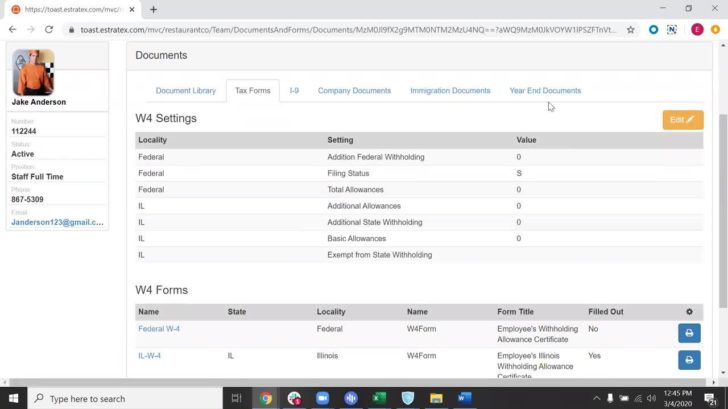 How do I get my pay stub from Toast?