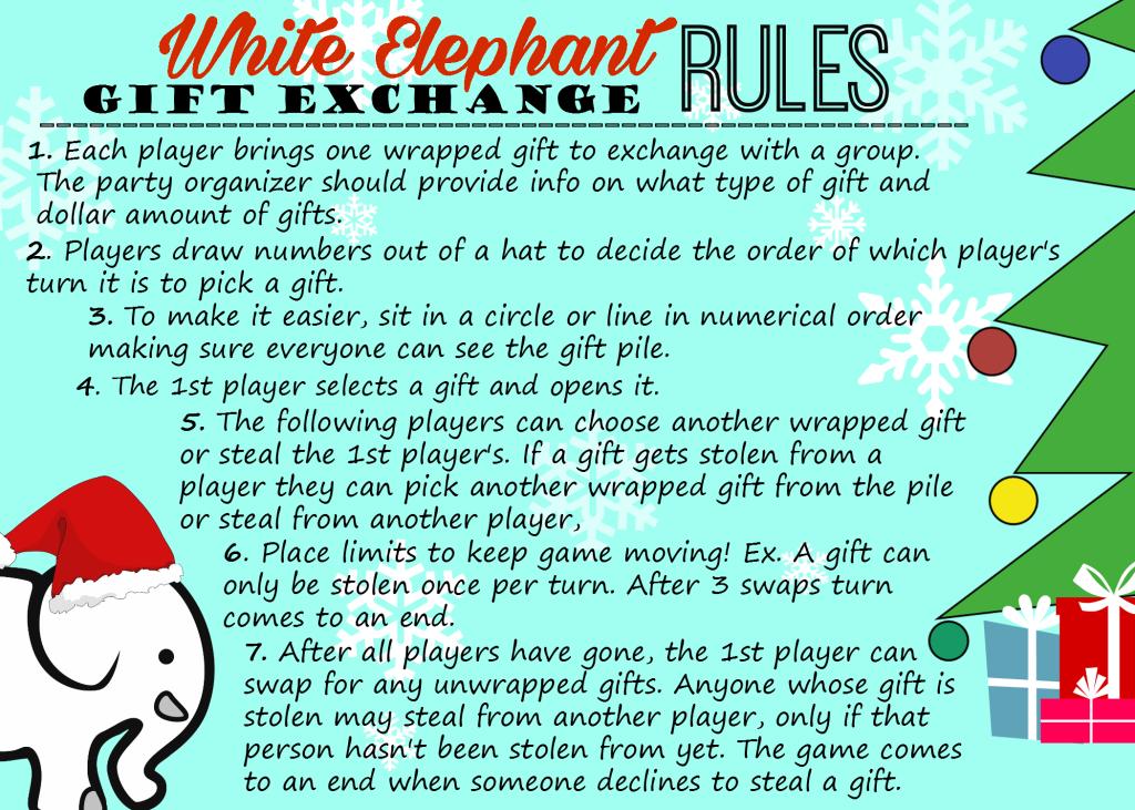 What are the white elephant rules?