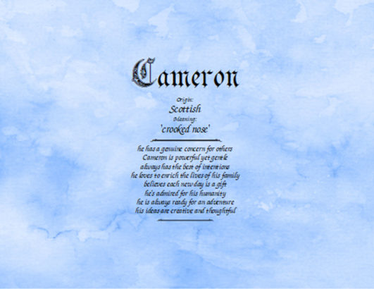 Qu Significa Cameron En Espa ol qu-significa-cameron-en-espa-ol