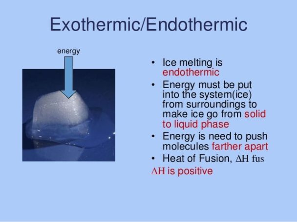 Is ice pack endothermic or exothermic?
