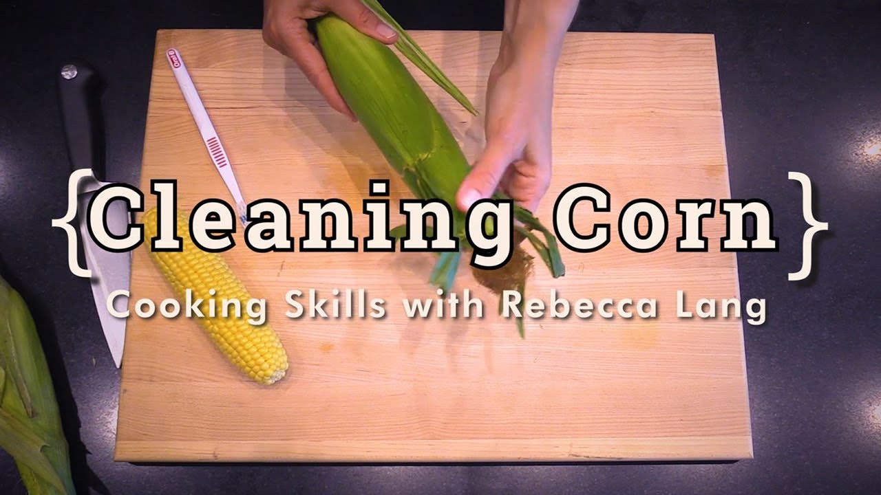 What is cleaning corn called?