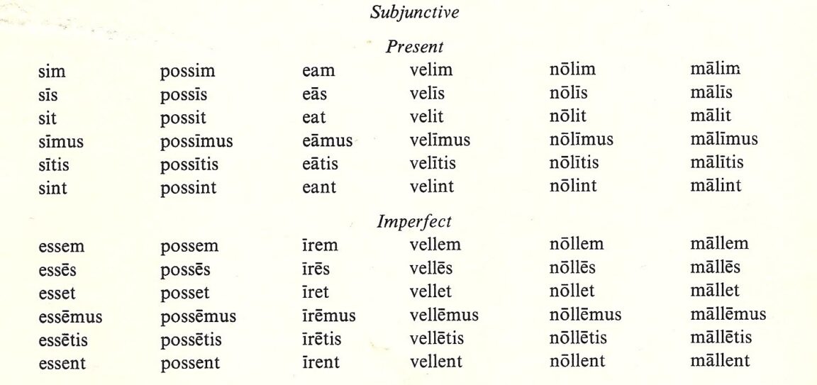 How do you conjugate irregular verbs in Latin?