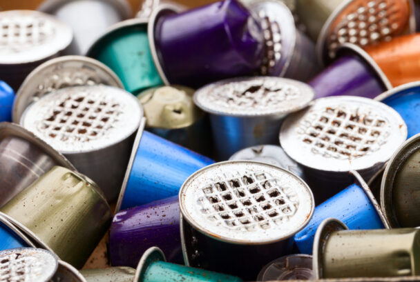 How do you recycle coffee pods at home?