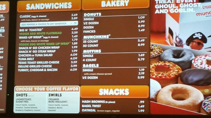 How much does a dozen donuts cost?