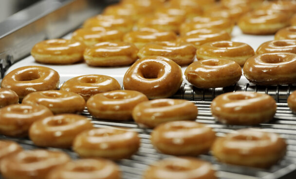 How much is a dozen donuts at Krispy Kreme?