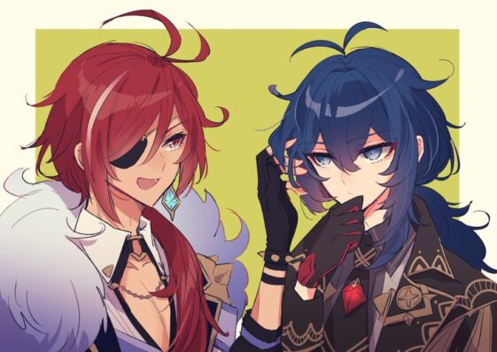 How old is Kaeya and Diluc?