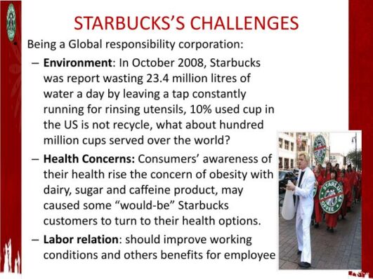 What are the challenges of Starbucks?