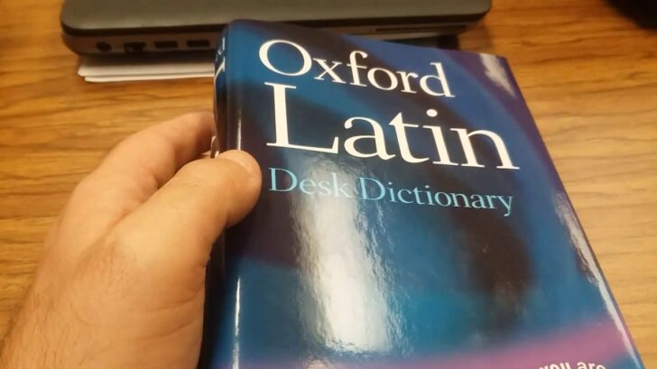 What is Latin dictionary called?