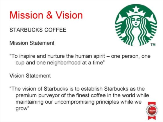 What is Starbucks mission statement?