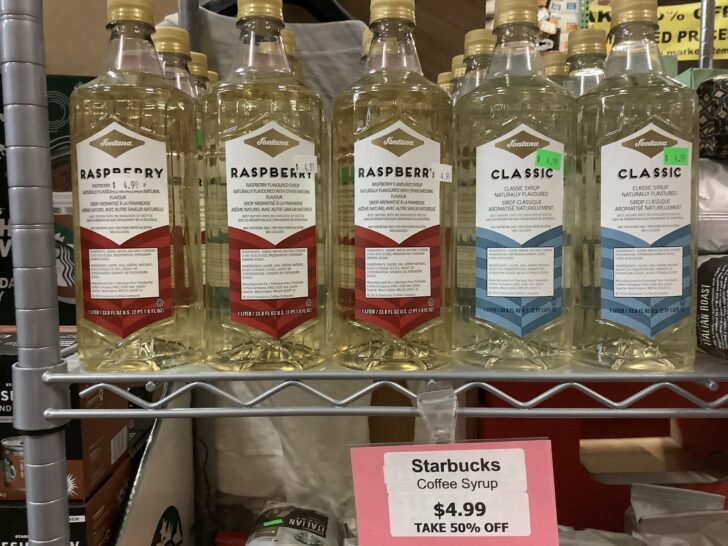 What is in raspberry syrup from Starbucks?