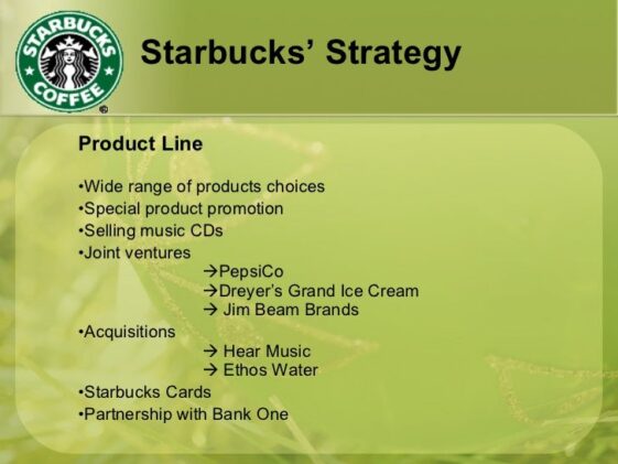 What is the current strategy of Starbucks?