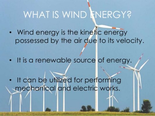 What is the meant by wind?