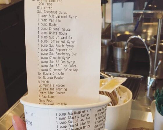 What is the most complicated coffee order?