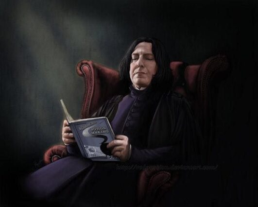 What spell does Hermione use on Snape?