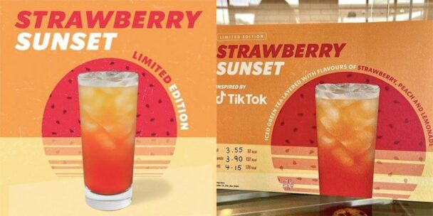 What's in a Starbucks strawberry Sunset?