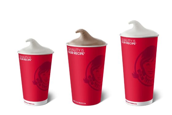 Hversu stór er Wendy's medium Frosty?