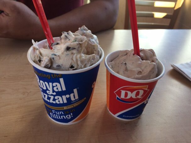 How big is a mini Blizzard from Dairy Queen?