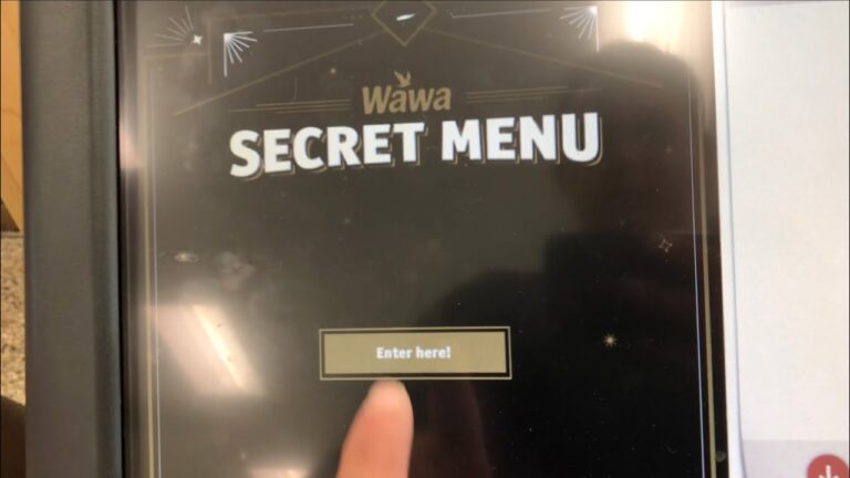 How do I access the secret menu at Wawa 2021?