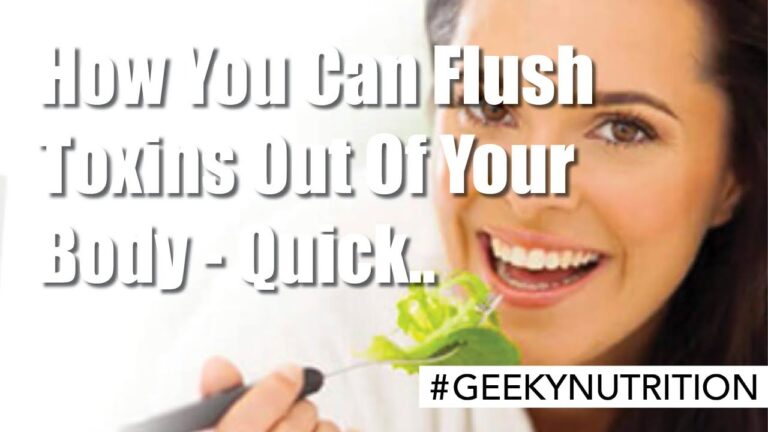 How do you flush toxins out of your body?