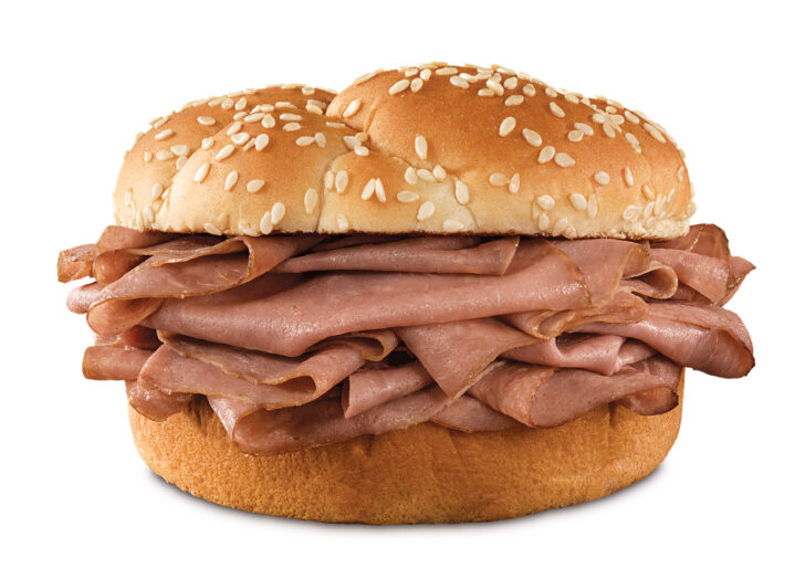 How much is a classic roast beef sandwich from Arby's?