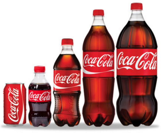 What are the sizes of Coke bottles?