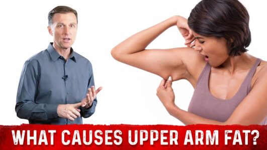What causes fat upper arms?