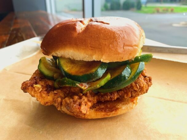 What comes on the spicy cluck?