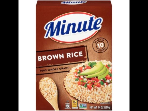 What is a serving of Minute brown rice?