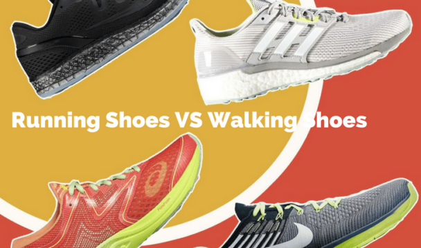 What is the difference between running shoes and walking shoes?