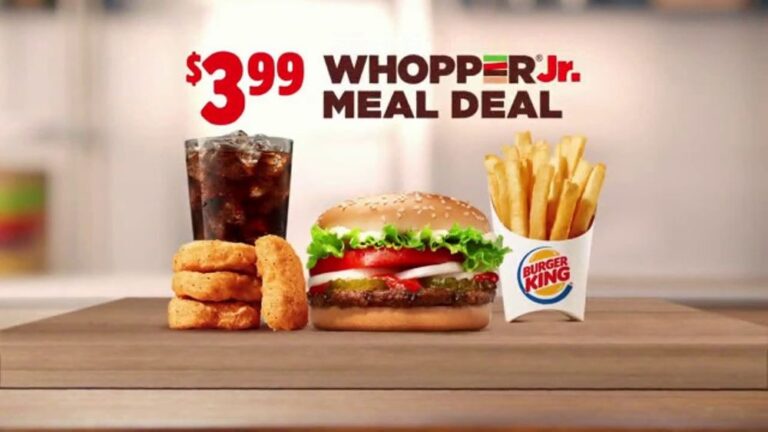 What's in a Whopper Jr meal?