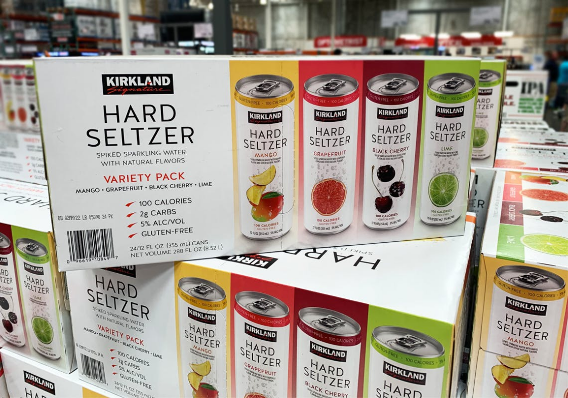 Where are Kirkland seltzers made?