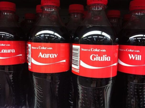 Why did Coca-Cola put names on bottles?
