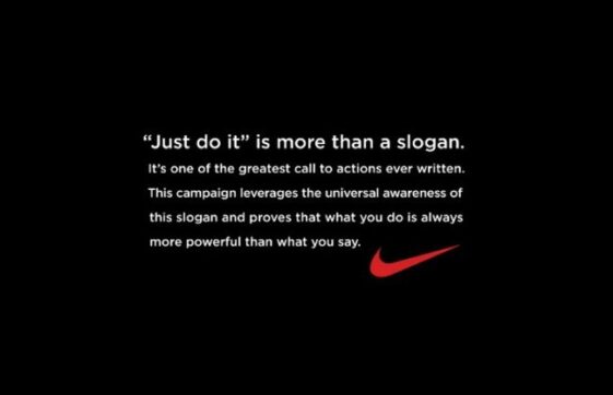 Why does Nike say just do it?